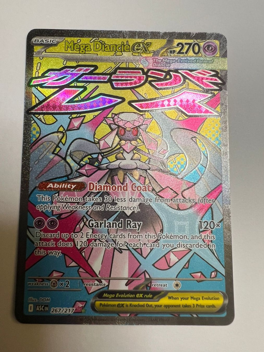 Mega Diancie EX 267/217 Ascended Heroes EN aus Godpack (Gebraucht) in ...