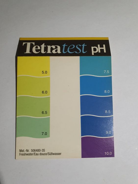Farbkarte Tetra test pH | Kaufen auf Ricardo