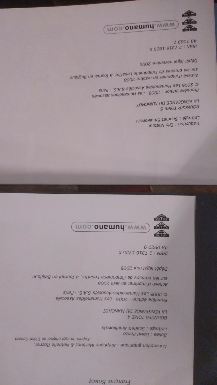 Bouncer Jodorowsky/Boucq Tomes 4, 5 et 6 EO (D'occasion) à Farvagny-le ...