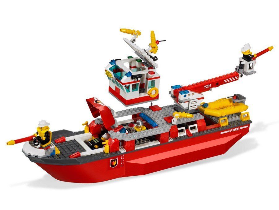 Lego City Set 7207 Feuerwehrschiff, vollständig | Kaufen auf Ricardo