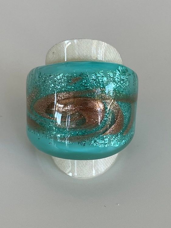 Ring, Murano Glas, Gr. 61, B23mm, Unikat, -neu- | Kaufen auf Ricardo