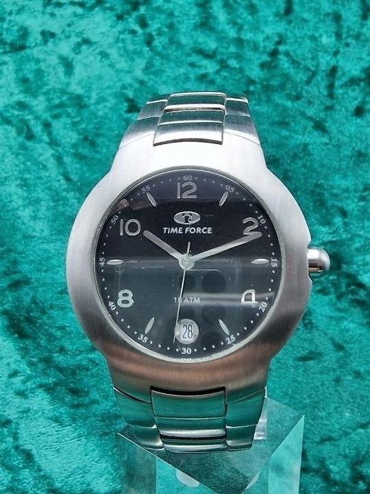 Gebrauchte, vintage TIME FORCE Quartz Herren Armbanduhr (Gebraucht) in ...