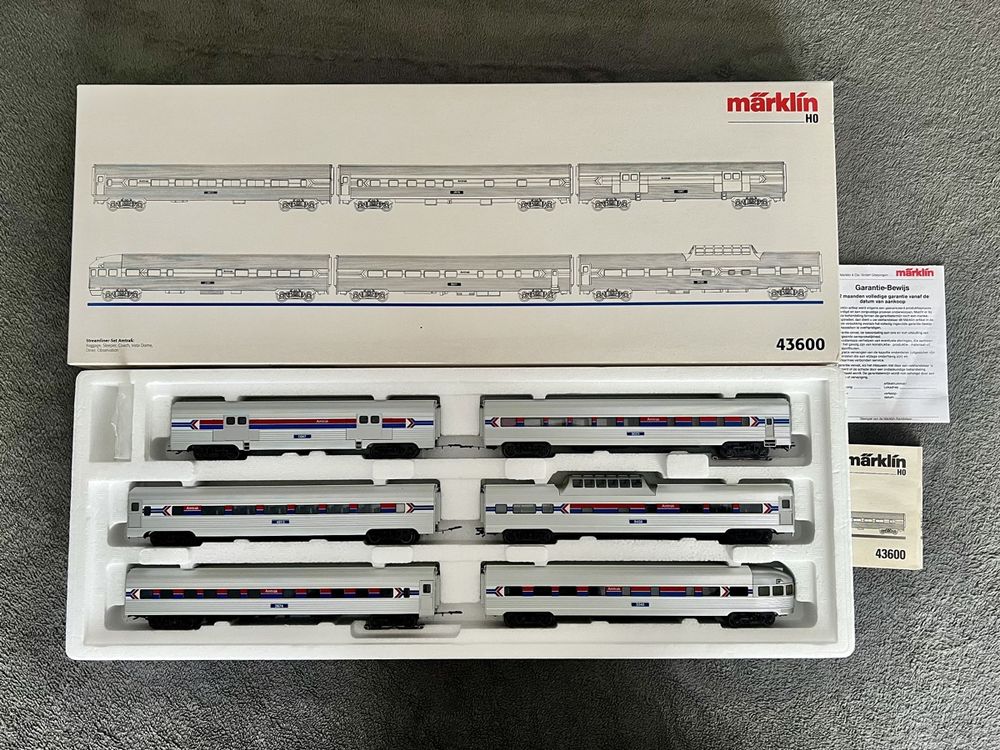 Maerklin H0 Amtrak Personenwage 43600 - Top Zustand (Gebraucht) in St ...