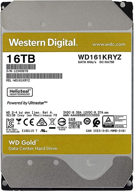 Western Digital - Model: WD161KRYZ mit 16TB Speicher (Gebraucht) in für ...