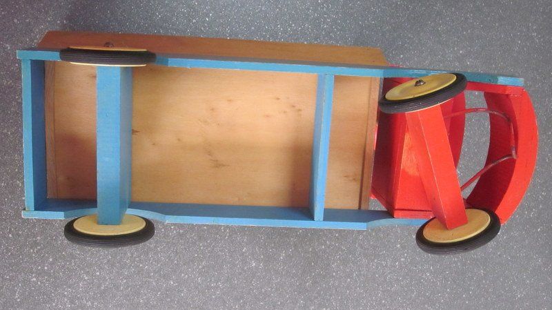 Mid Century Holz Lastwagen zum draufsitzen und lenken (Gebraucht) in ...