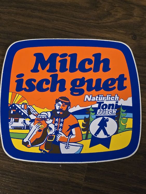 Vintage Toni Milk Sticker, 11cm Collectible | Kaufen auf Ricardo