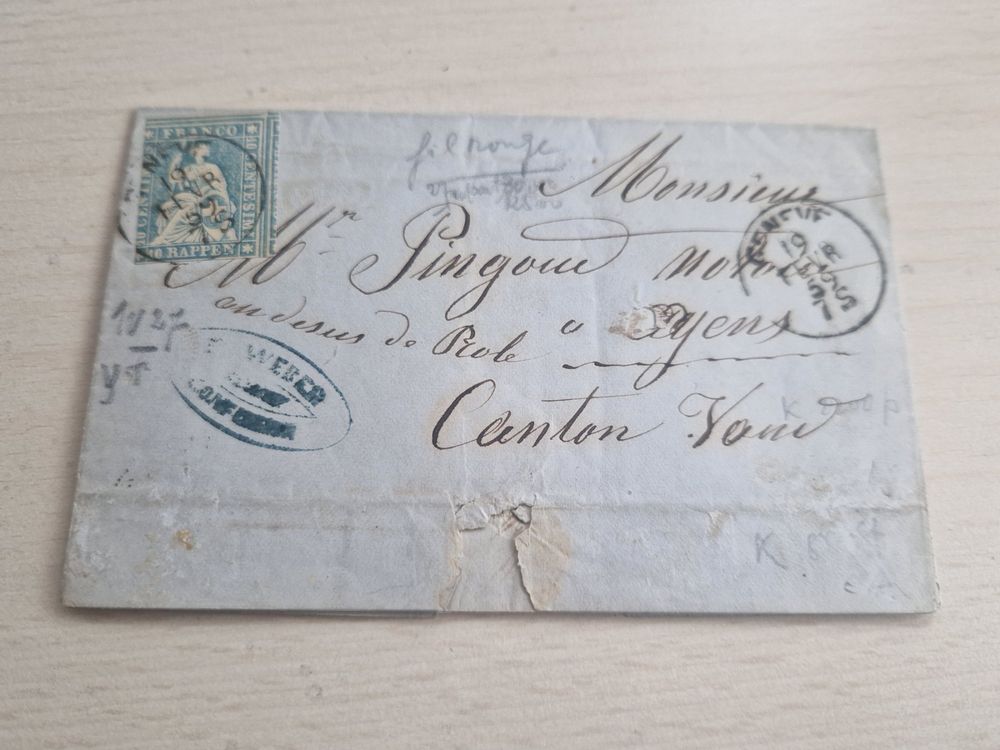 Strubeli-Brief 19.2.1859, gut erhalten, ab 1.- (Gebraucht) in Burgdorf ...