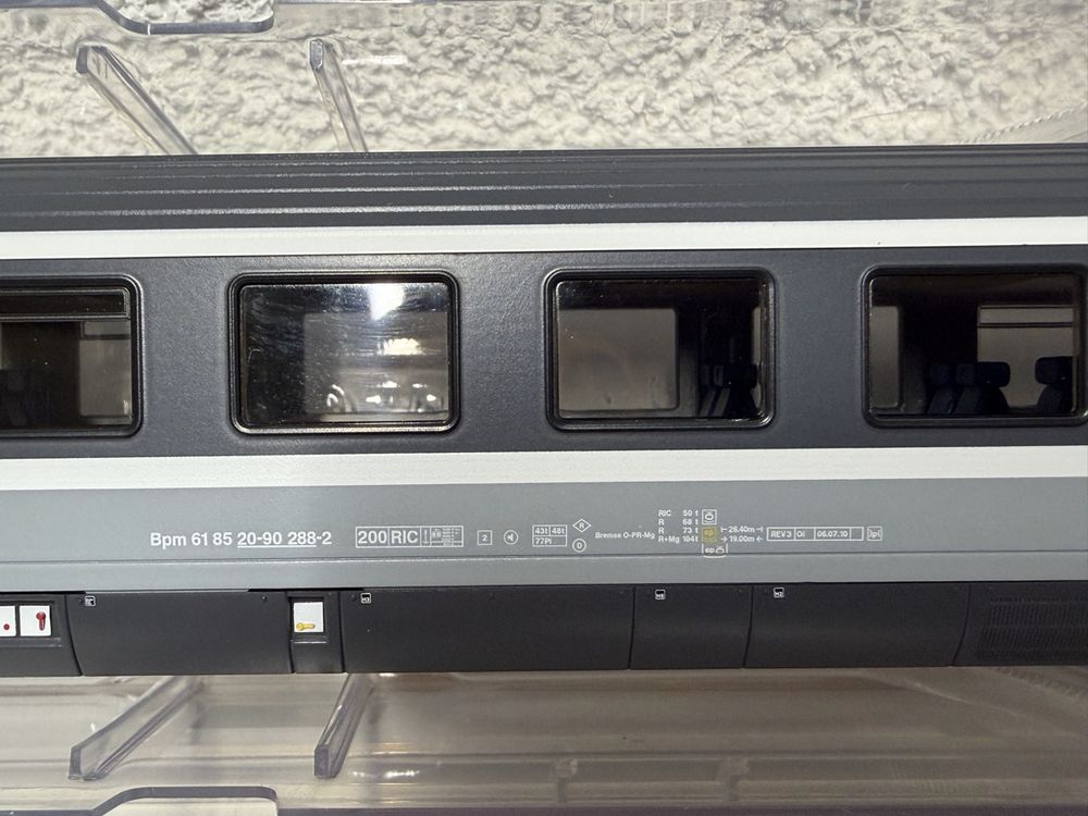 Roco 74023 - SBB Bpm 61 EuroCity Grau (Neu (gemäss Beschreibung)) in ...