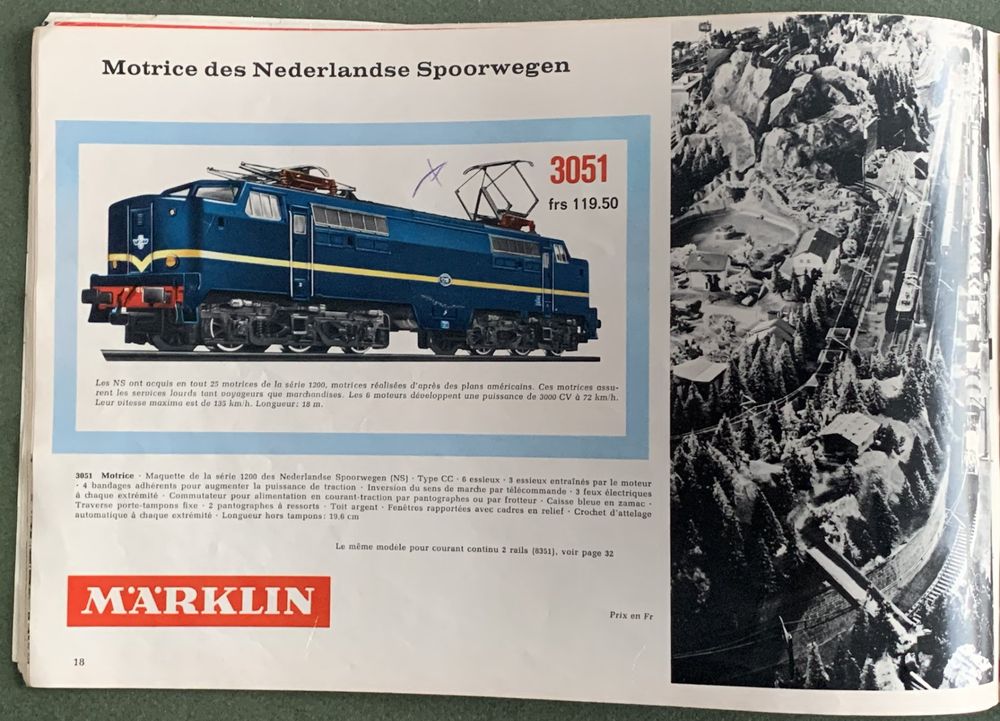 Märklin 3051 – Lokomotive NS 1200 (Version 1) – selten (Gebraucht) in ...