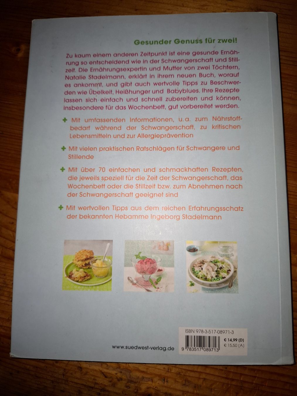 Schwangerschafts-Kochbuch: Ernährung für Dich & Mich! (Gebraucht) in ...