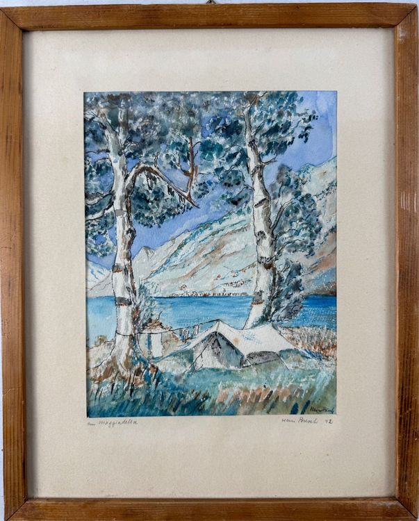 Aquarell " Landschaft im maggadelta" Handsigniert | Kaufen auf Ricardo