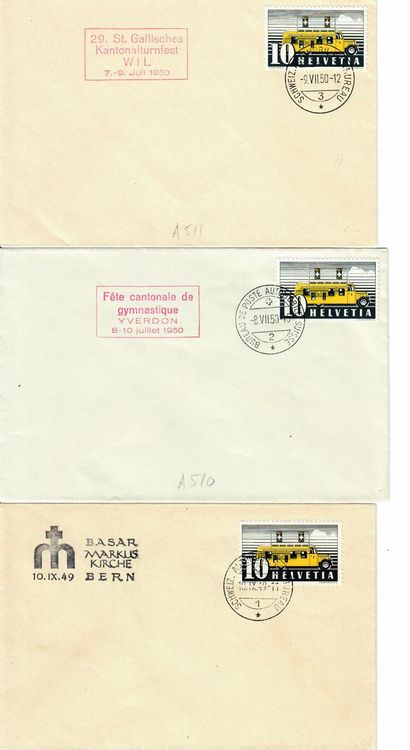 5 Briefe Automobilpost mit Marke SBK 276 (Gebraucht) in Hochdorf für CHF 12 – mit Lieferung auf ...