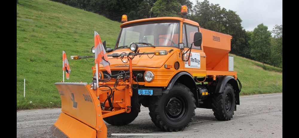 Unimog U600 mit Boschung Salzstreuer (Gebraucht) in Gunzgen für CHF ...