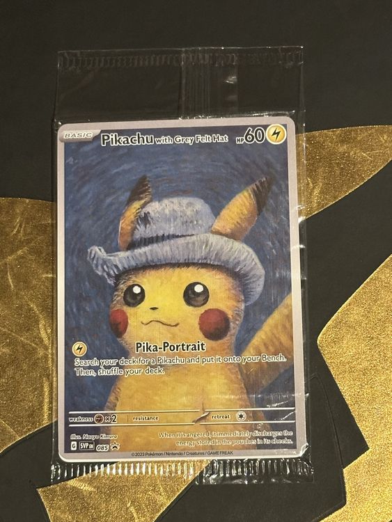 Pikachu whit grey Felt hat 085 promo | Kaufen auf Ricardo