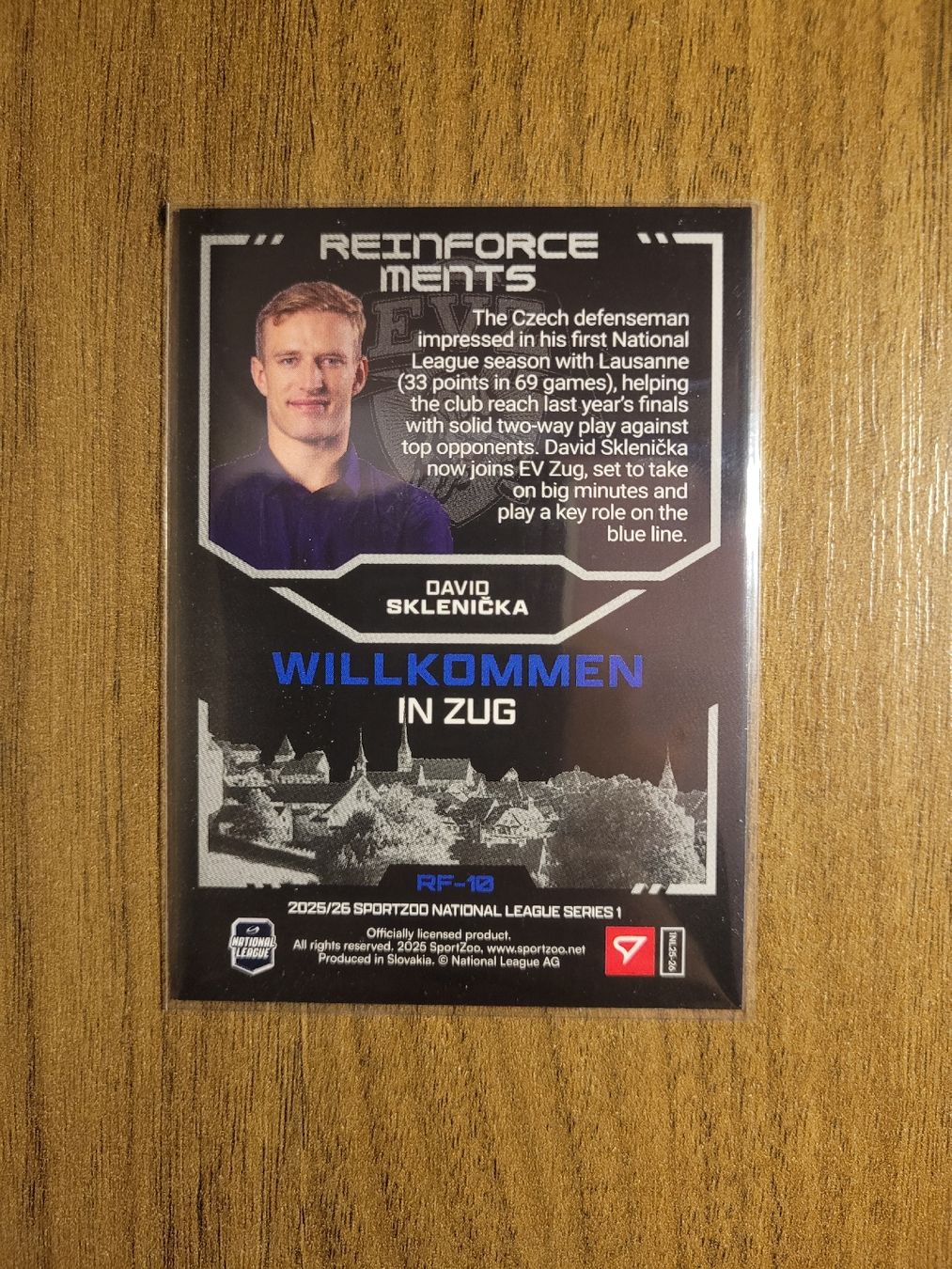 Sportzoo - David Sklenicka Reinforce Ments EV Zug! (Neu (gemäss ...