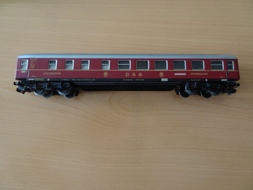 MÄRKLIN > SPEISEWAGEN, rot, Deutsche Bahn, DSG, HO, OVP (Gebraucht) in ...