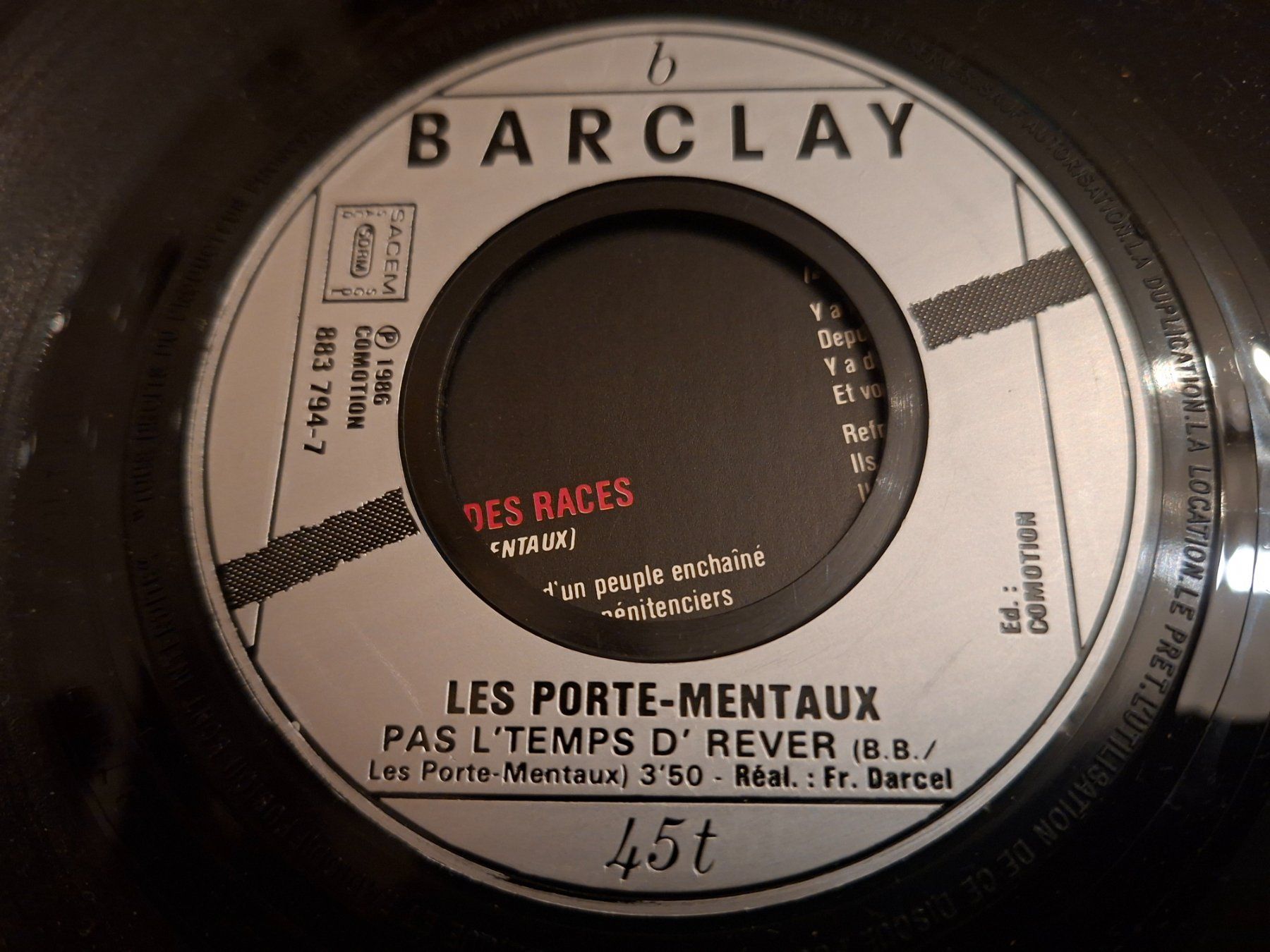 French Rock / Punk - Combat des Races - Les Portes Mentaux (D'occasion ...