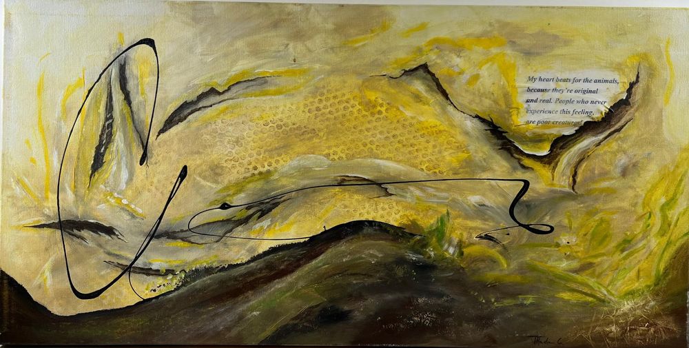 Grosser Abstrakt Gemälde Signiert. (Gebraucht) in Neuhausen am Rheinfall für CHF 5 – nur ...