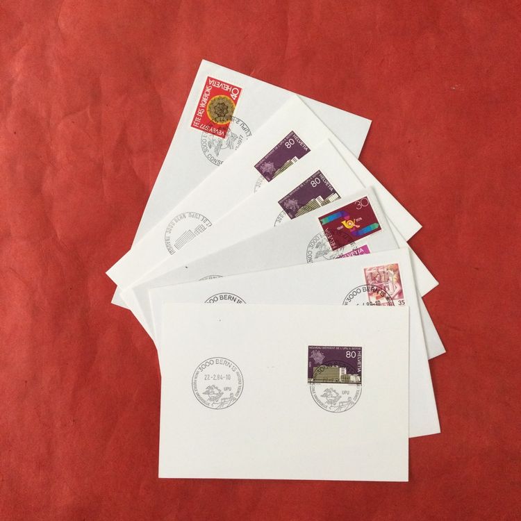 1970 1977 1984 1989 Belege Union postale universelle (Gebraucht) in S. Pietro für CHF 1.5 – mit ...