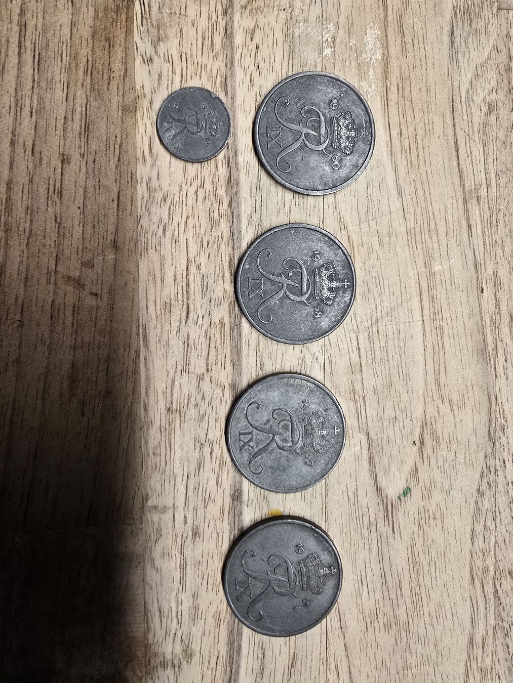 Dänemark Münzen Set: 1+5 Öre, Verschiedene Jahrgänge! (Gebraucht) in ...