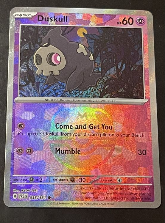 Duskull Masterball Holo 035/131 Seltene Pokemon Karte Top! (Neu (gemäss ...