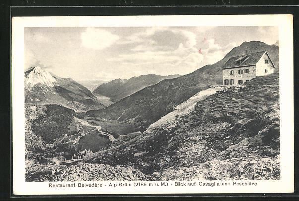 Alp Grüm, Restaurant Belvédère, Blick (Antik) in Berlin für CHF 5 – mit ...