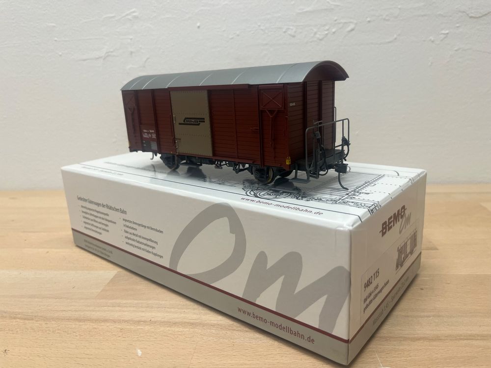 Bemo 0m gedeckter Güterwagen RhB wie neu | Kaufen auf Ricardo