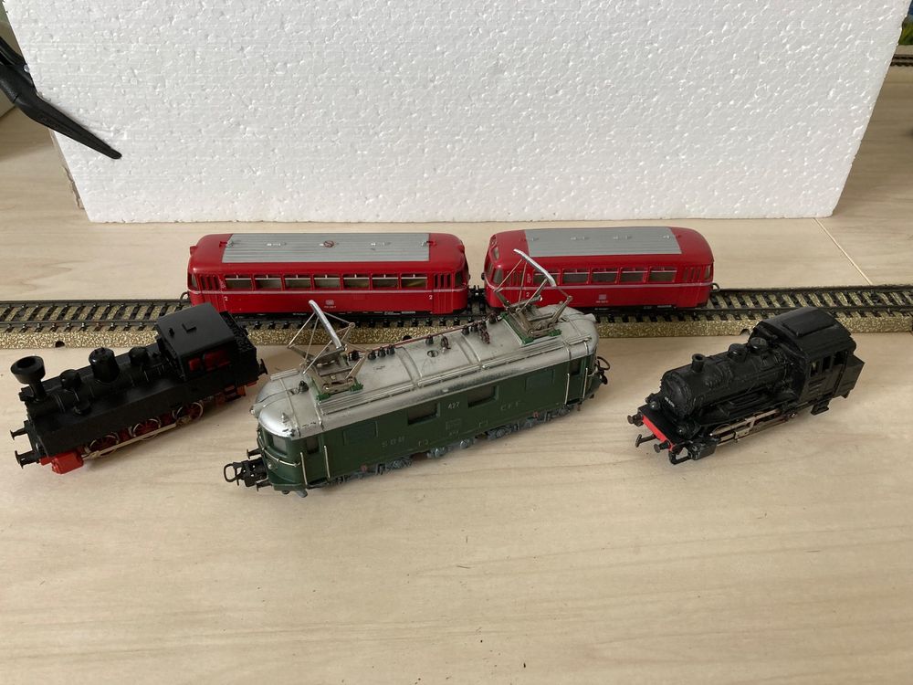 5 div. Märklin Lokomotiven H0 (elektrisch und dampf) (Gebraucht) in Root für CHF 38 – mit ...
