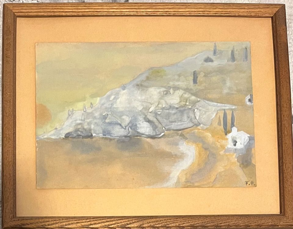 Fritz Hauser (xx) Landschaft Aquarell Monogrammiert | Kaufen auf Ricardo