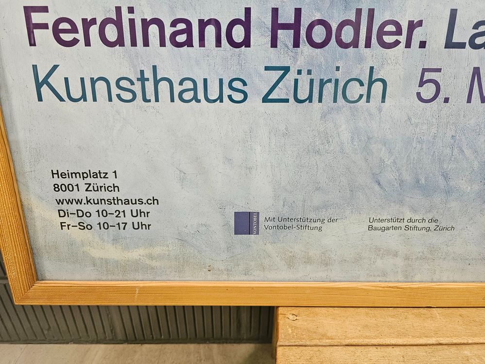 Ferdinand Hodler Landschaften Kunsthaus Zürich 2004 Plakat (Gebraucht) in Nottwil für CHF 110 ...