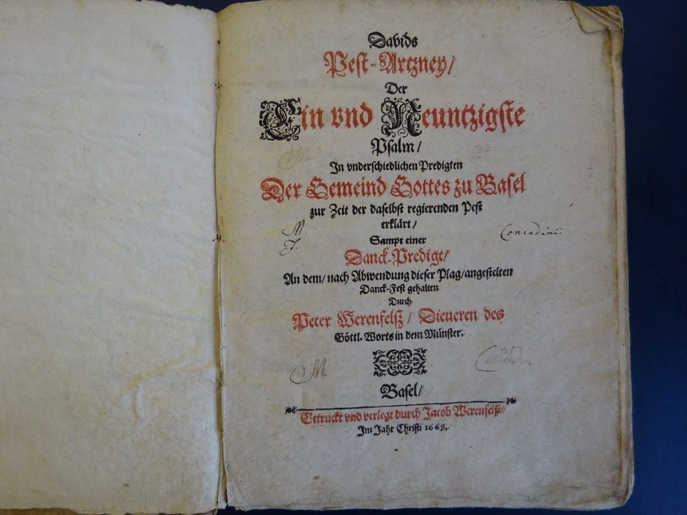 1669 PEST ARZNEY Peter Werenfels BASEL (Gebraucht) in für CHF 104 – mit ...