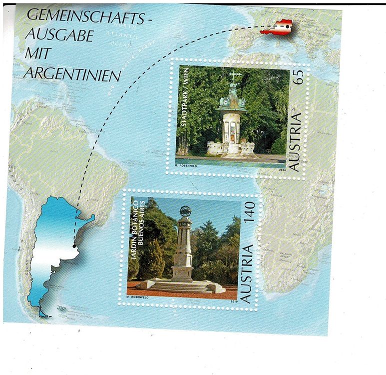 Österreich-Argentinien 1 KB ** (Neu (gemäss Beschreibung)) in Lausanne ...