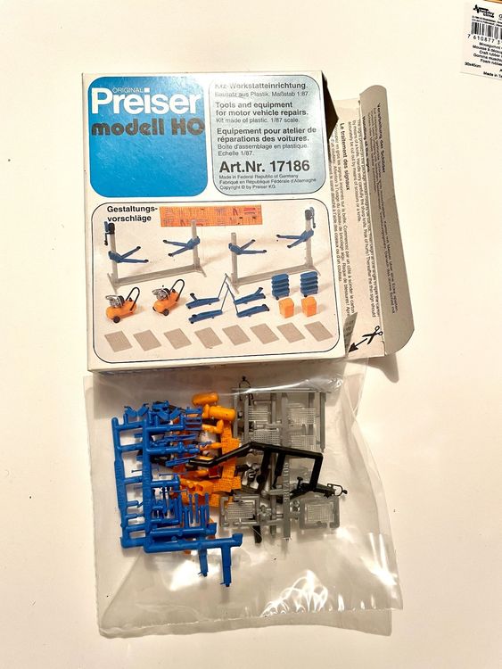 Preiser H0 Figuren 17186 KFZ-Einrichtung (Neu (gemäss Beschreibung)) in ...