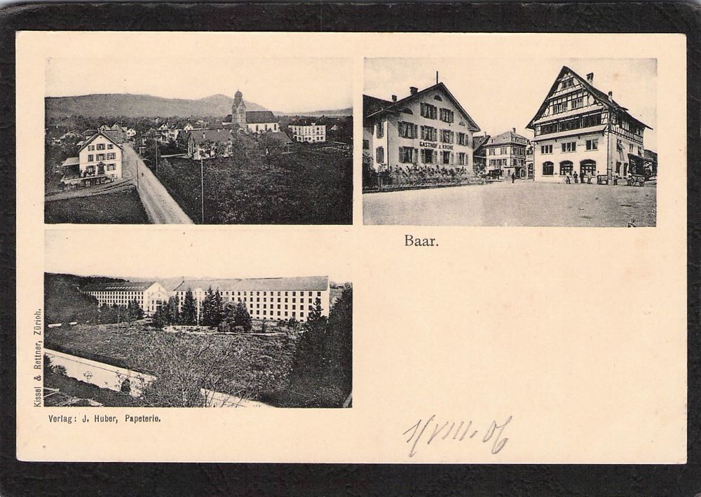 Baar ZG , Lichtdruckkarte (Gebraucht) in Reichenburg für CHF 24 – mit Lieferung auf Ricardo kaufen