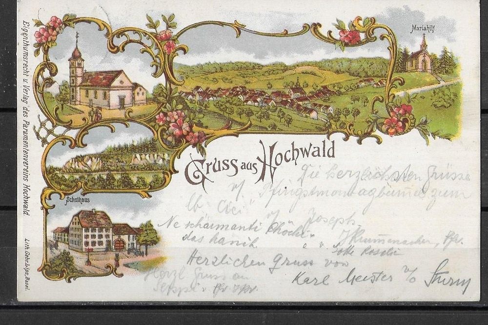SO Gruss aus Hochwald 1909 (Litho) | Kaufen auf Ricardo