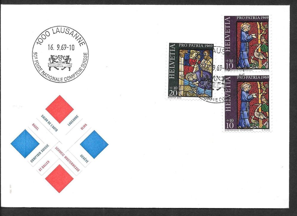Sonderbrief S. 717 50. Comptoir Suisse Lausanne 16.9.1969 (Neu (gemäss Beschreibung)) in Olten ...