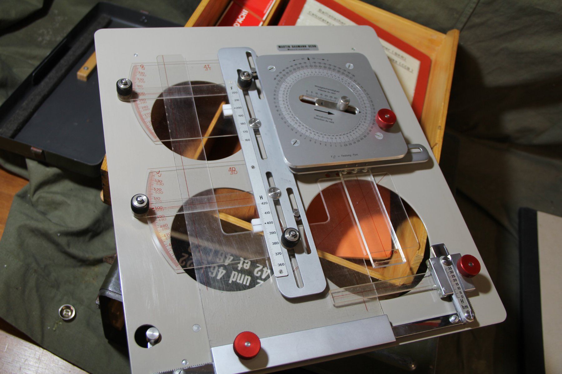 Ballistik Korrektur Rechner BKR für 10,5cm Hb 42, Artillerie (Gebraucht ...