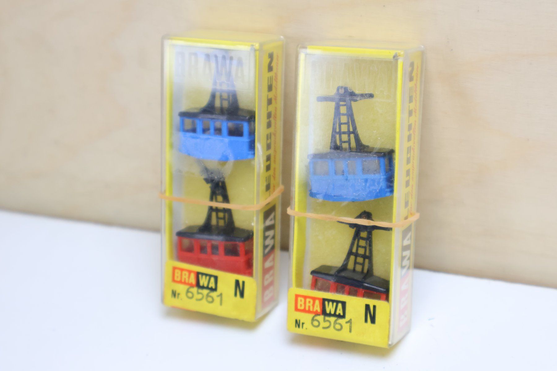 BRAWA Elektro Seilbahn Gondel Set - 2 x 6561 - Rarität (Gebraucht) in ...