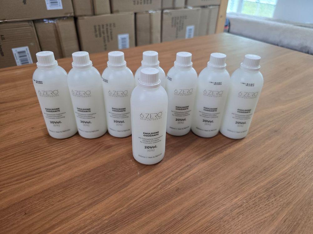 8x 6.Zero Oxidationsemulsion für Haarfärbung 200ml MHD:09/24 (Neu und ...