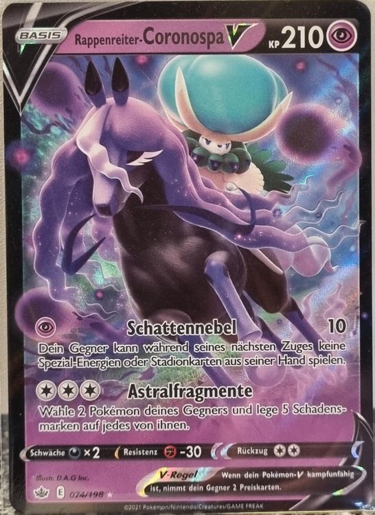 Shadow Rider Calyrex V 🇩🇪 - CRE-074 - Chilling Reign (Gebraucht) in ...