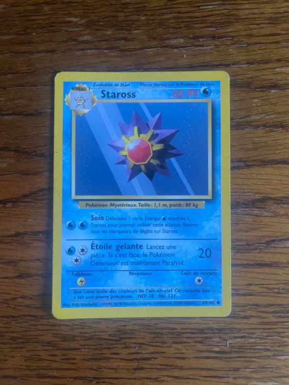 Carte Pokemon Staross - Wizards Base Set - FR (Gebraucht) in Vernayaz für CHF 3 – mit Lieferung ...