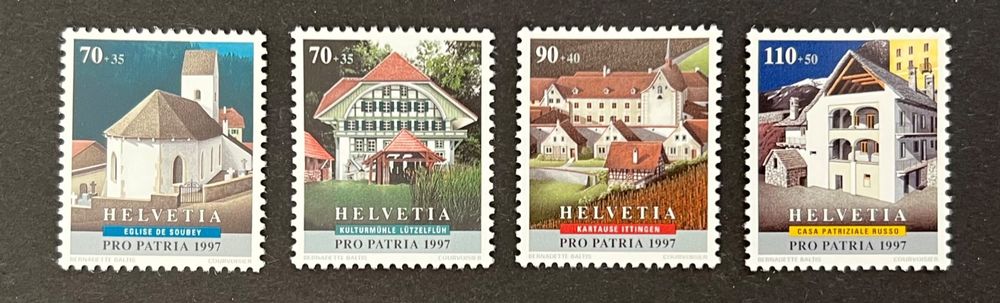 Briefmarken Pro Patria Kulturgüter und Landschaften (2)1997 | Kaufen auf Ricardo