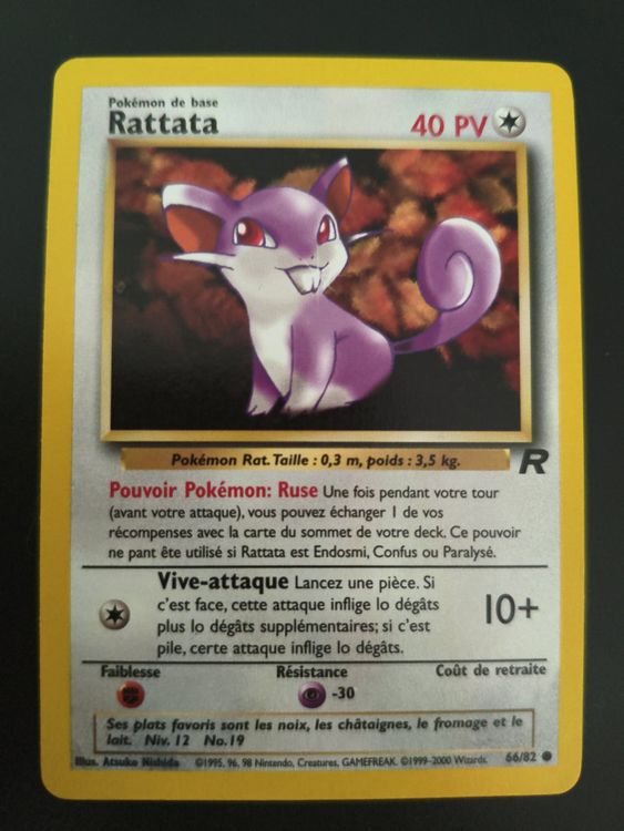 RARE: Pokémon Team Rocket (2001): Rattata 66/82 FR (Gebraucht) in ...