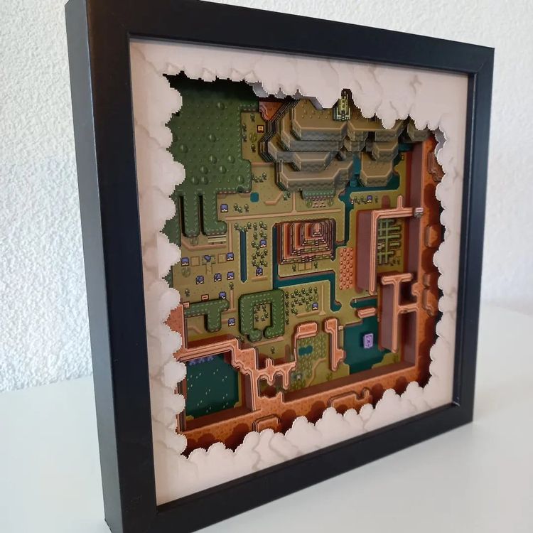 The Legend of Zelda Hyrule Dark World Shadow Box Diorama (Neu (gemäss ...