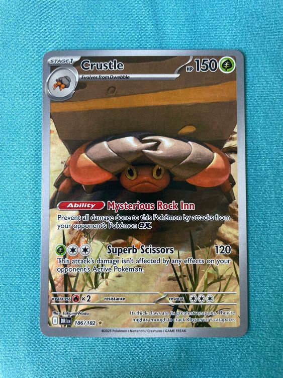 Crustle Illustration Rare 186/182 - Destined Rivals (Neu (gemäss ...
