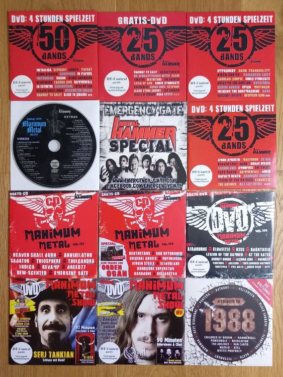Metal Hammer. 12 CDs. DVD. Hard Rock. Heavy Metal. Rarität. (Gebraucht ...