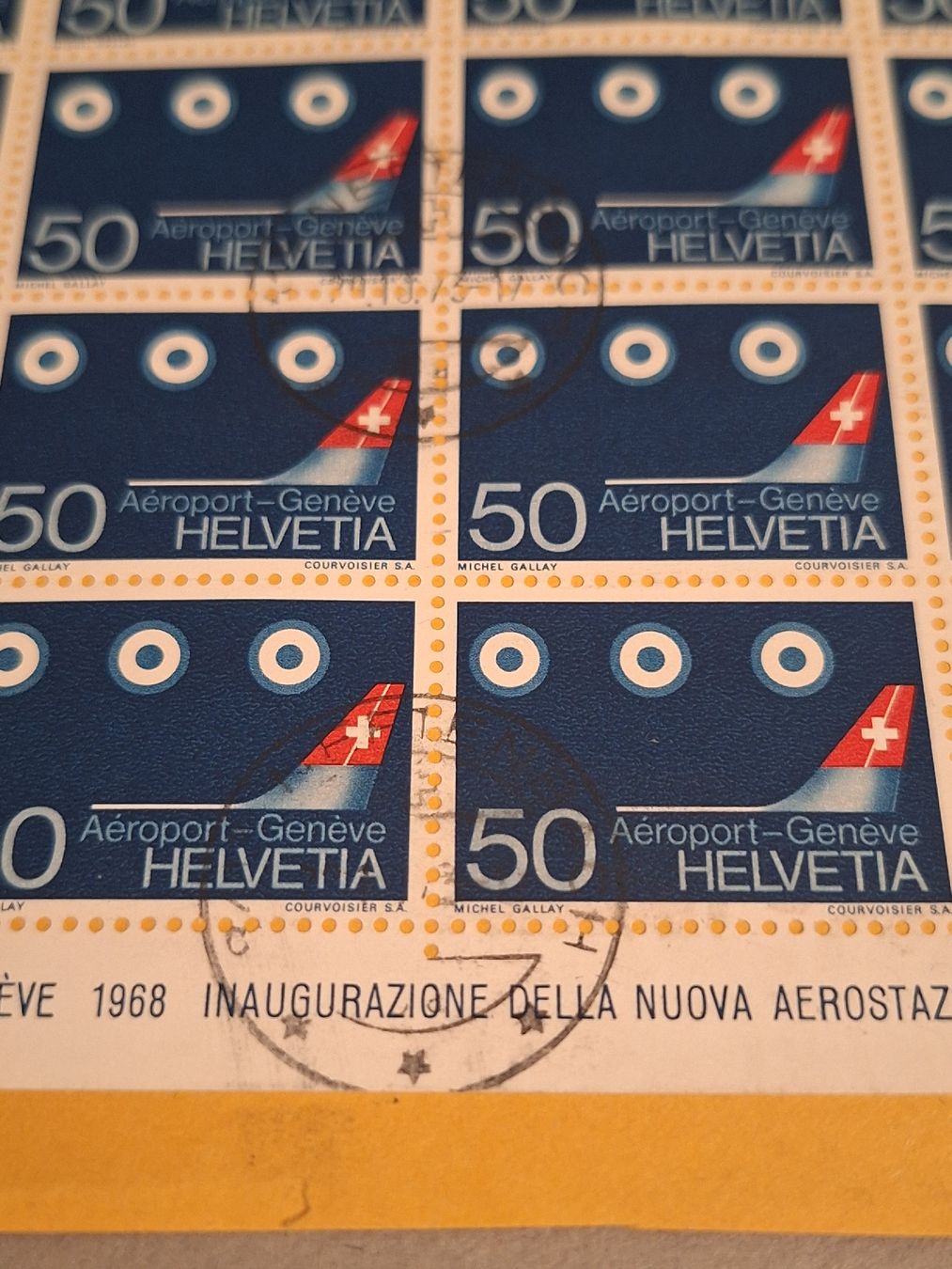 Schweizer Briefmarke Helvetia 50, Flugzeug, Top Zustand! (Gebraucht) in ...