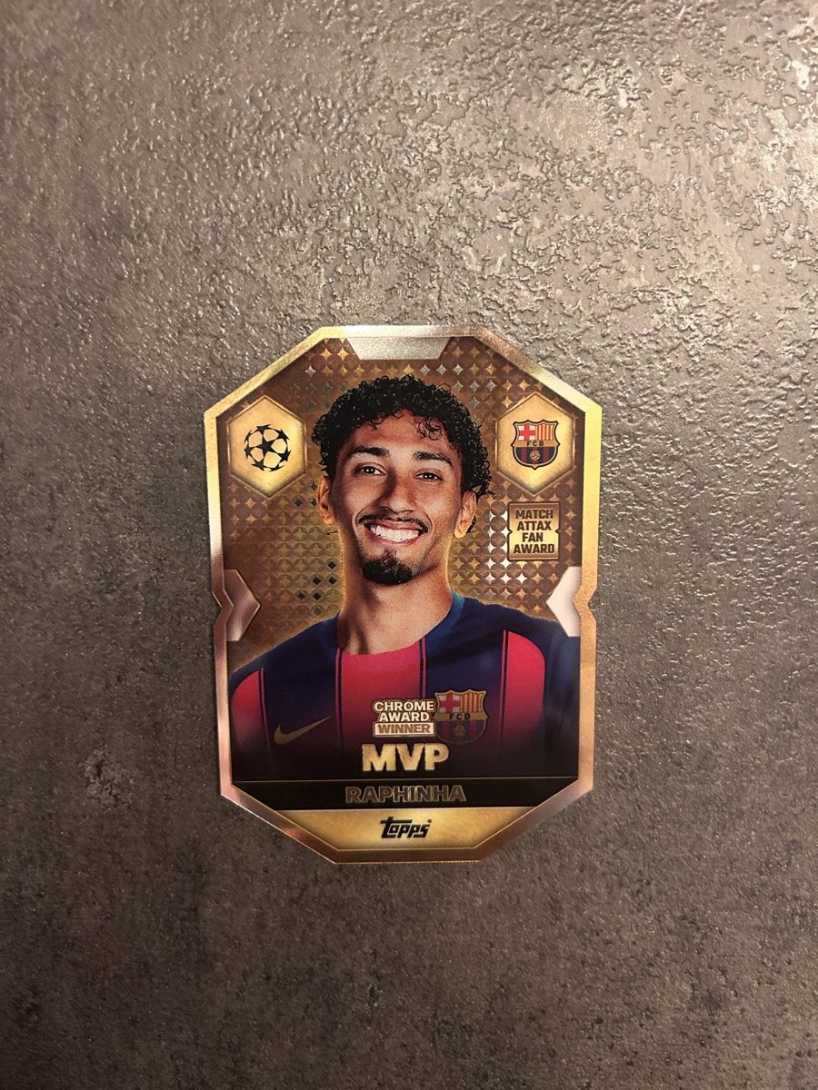 Raphinha MVP Topps Karte - FC Barcelona, neuwertig! (Neu (gemäss ...