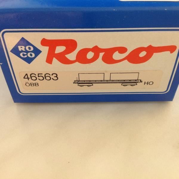 ROCO 46563, ÖBB, Huckepack-Wippenwagen 2-tlg (Neuf avec emballage d ...