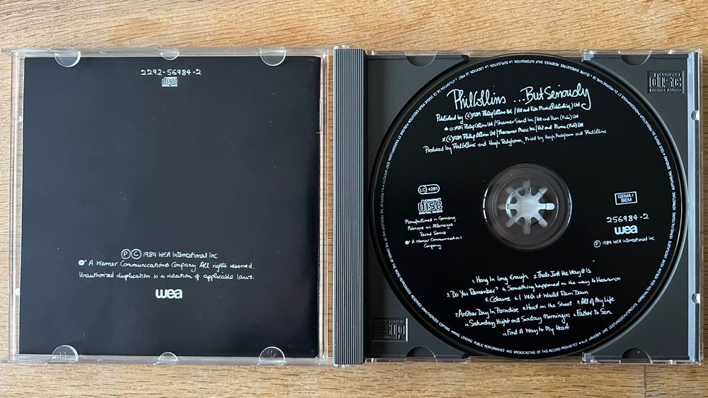 Phil Collins - .. But Seriously / 1. EU-Press. 1989 (Gebraucht) in Gais ...